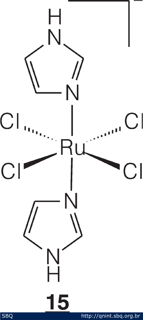 Figura 13: Complexo de rutênio com imidazol, trans -[(Im) 2 Cl 4 Ru]